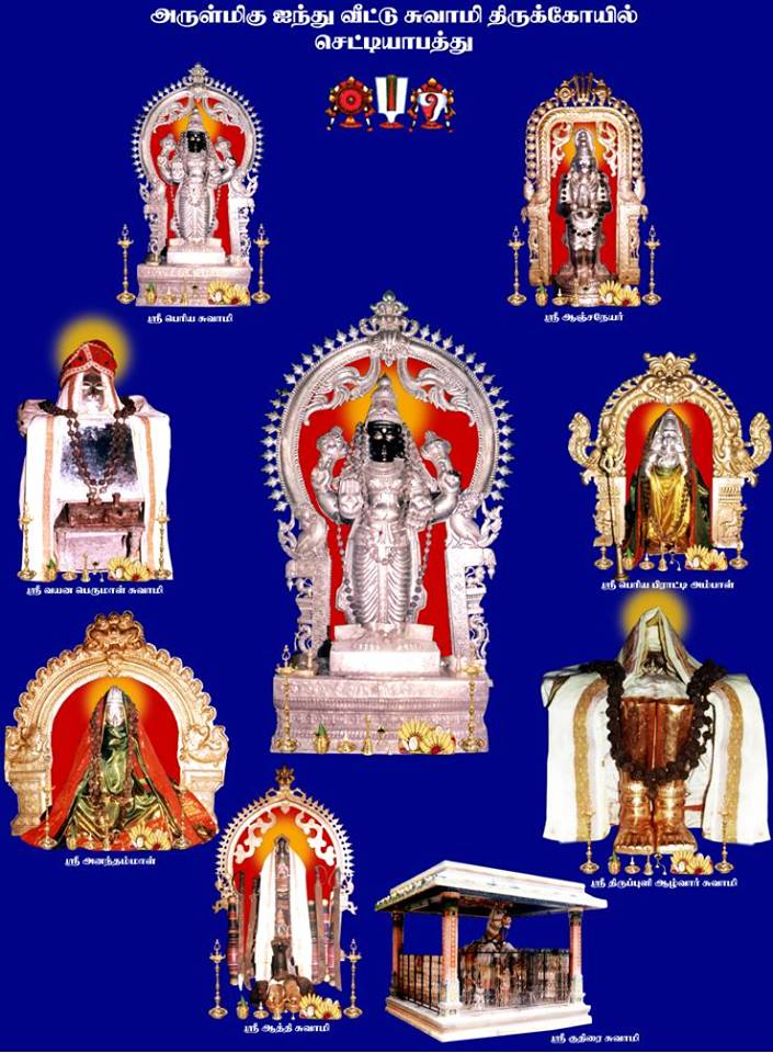 Ainthu Veetu Swamy Temple Location - Solaiyappaswamy